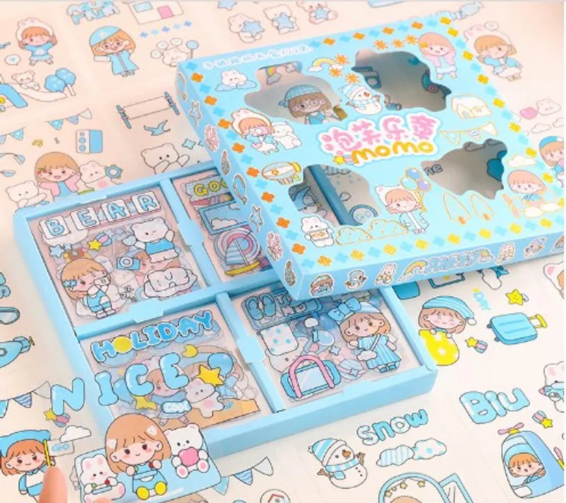 Momo Stickers Gift Box ''Blue'' – folk berlin