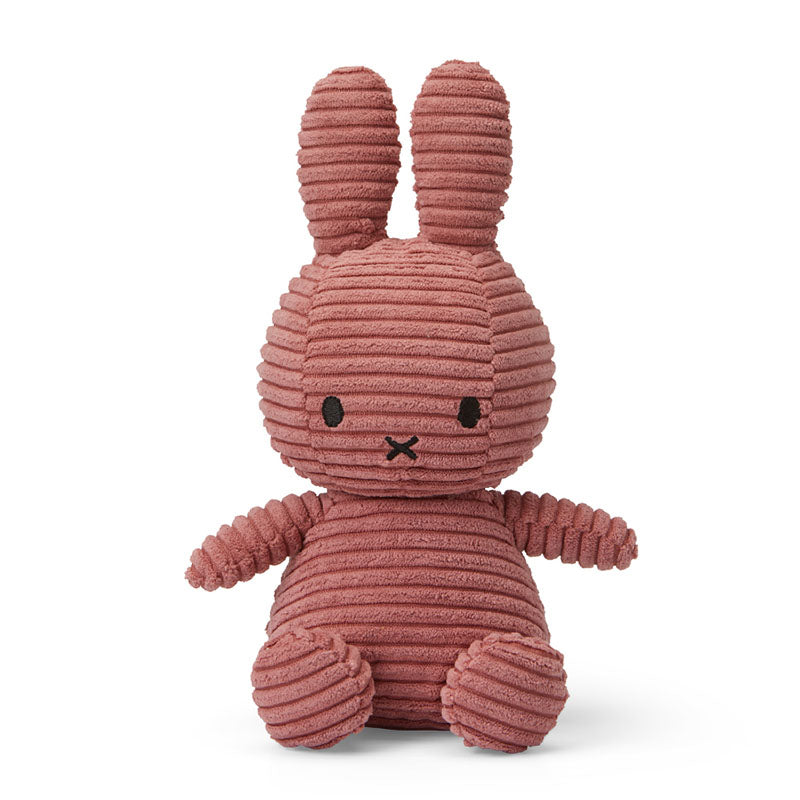 Miffy Soft Toy ''Miffy Sitting Eco Corduroy Dusty Rose'' 23cm – folk berlin