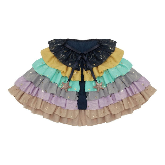 Rainbow Ruffle Cape – folk berlin