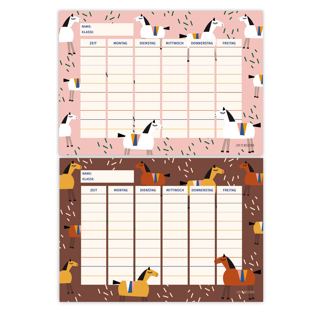 Stundenplan, German language ''Horse'' – folk berlin